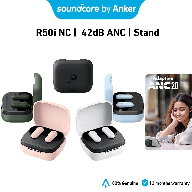 Tai nghe Soundcore của Anker R50i NC thích ứng ANC Bluetooth 5.4TWS ...