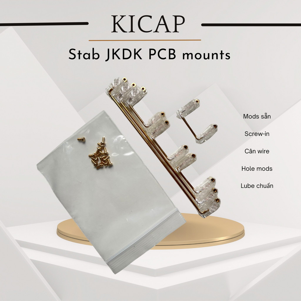 Stab PCB Mount screw-in JKDK mods sẵn, thanh cân bằng cho bàn phím cơ ...