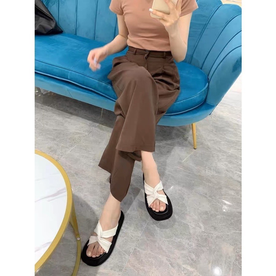 Xăng đan Đế Dày Mũi Vuông Chống Trượt Thời Trang Mùa Hè Dành Cho Nữ ...