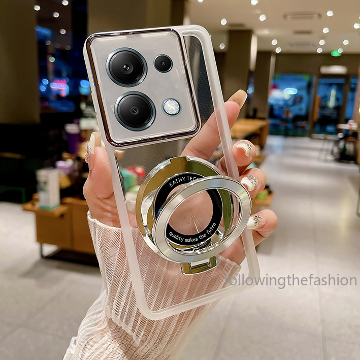 Giá đỡ nhẫn Vỏ từ tính cho Xiaomi Redmi Note 13 4G Note13 Pro Plus 5G Pro + Bảo vệ ống kính máy ...