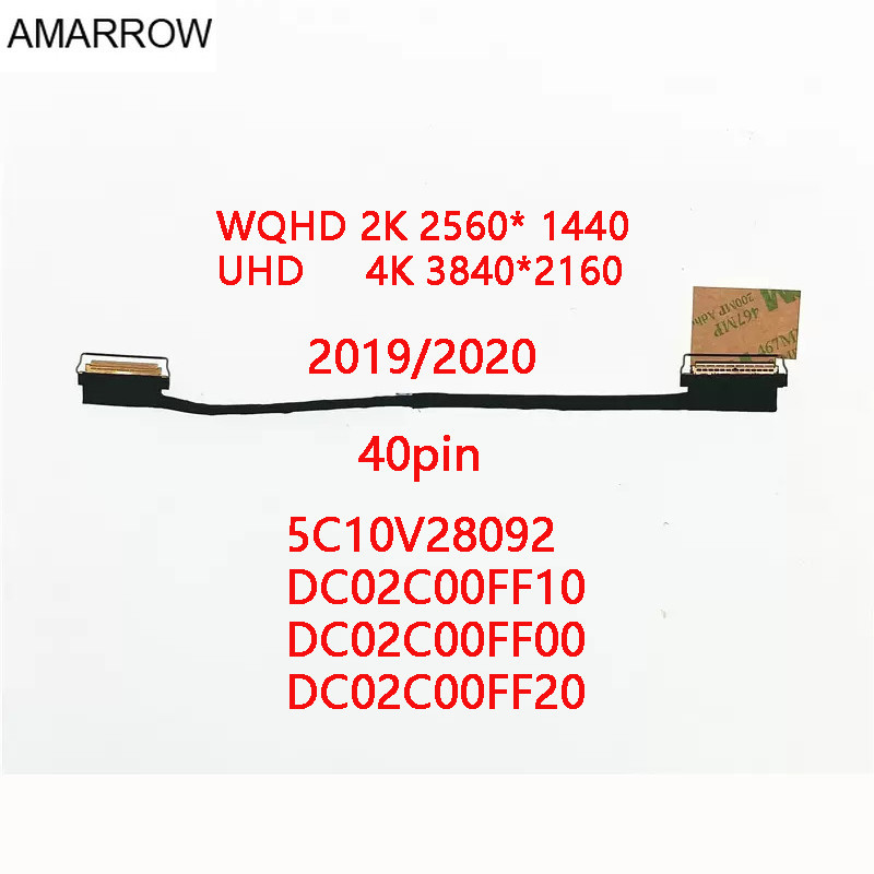 Laptop LCD / LVD Cáp Màn Hình Cho Lenovo X1 Carbon 7TH 8th 2019 2020 ...