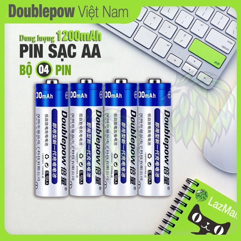 Pin Sạc AA AAA Thay Cho Pin 1.5v Doublepow Dung Lượng Cao (hàng chính ...