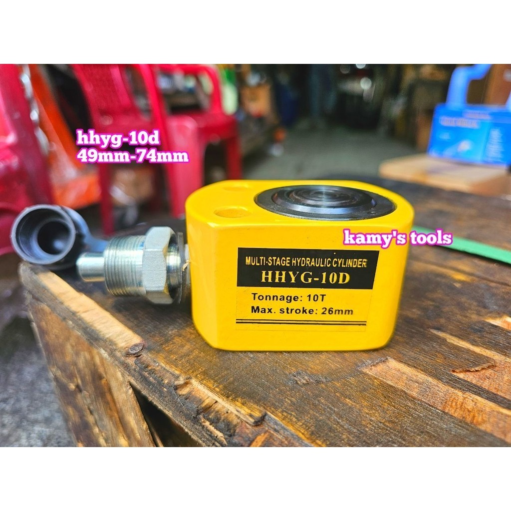 Kích thủy lực lùn 10 tấn HHYG-10D TLP hành trình 25mm chiều cao 49mm ...