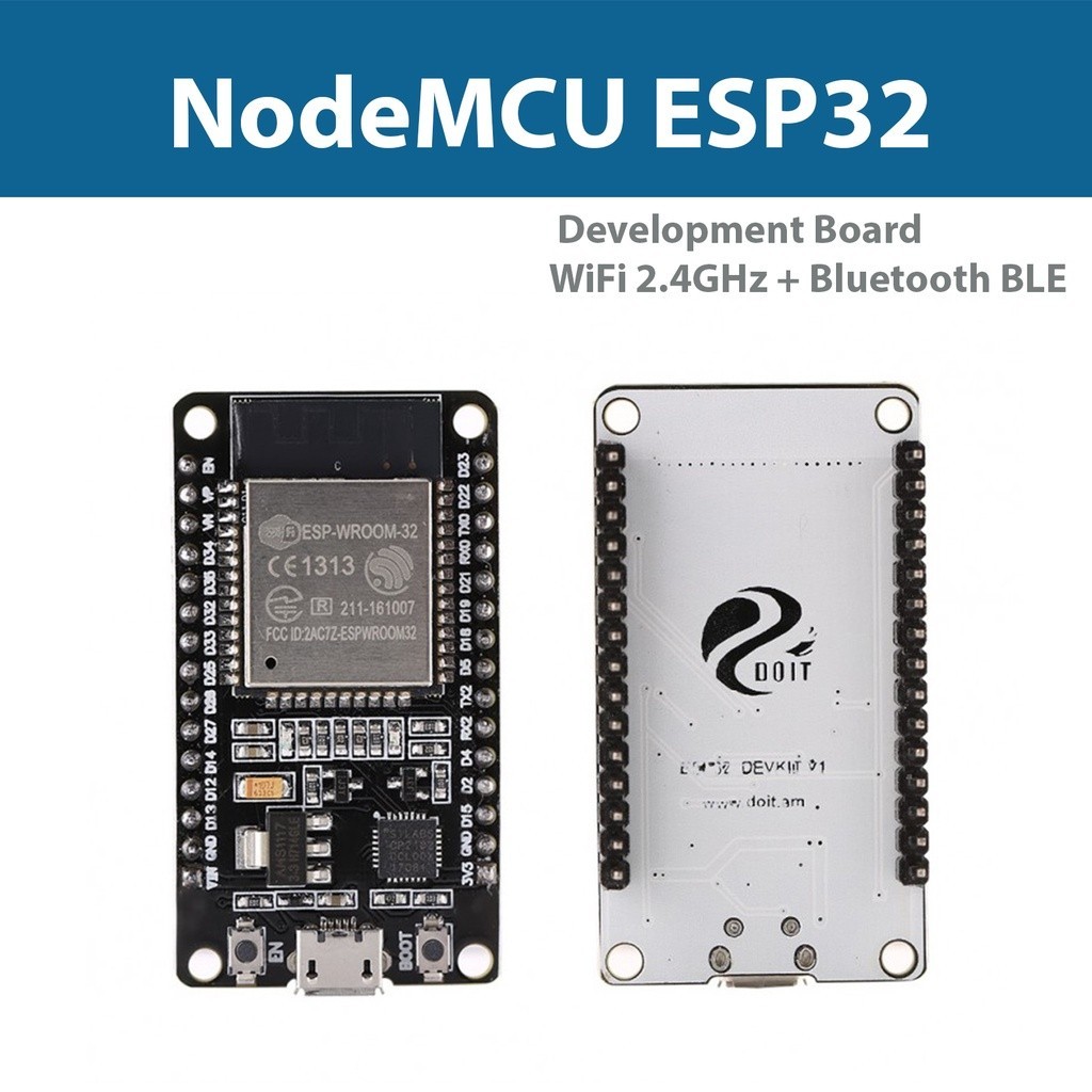 NodeMCU ESP32 Wifi BLE - CP2102 - WiFi 2.4GHz + Bluetooth BLE | Shopee ...