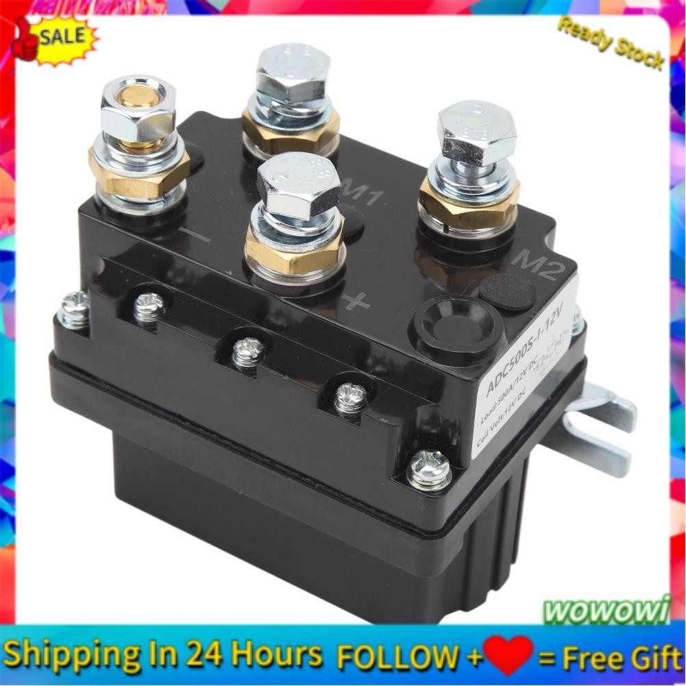 Winch Solenoid Contactor Relay Heavy Duty 12V 500A Construction for ...