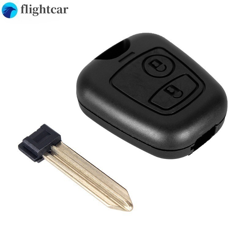 (Ft) 2 Nút Remote Key Flip Fob Car Key Case cho Citroen C1 C2 C3 Saxo ...
