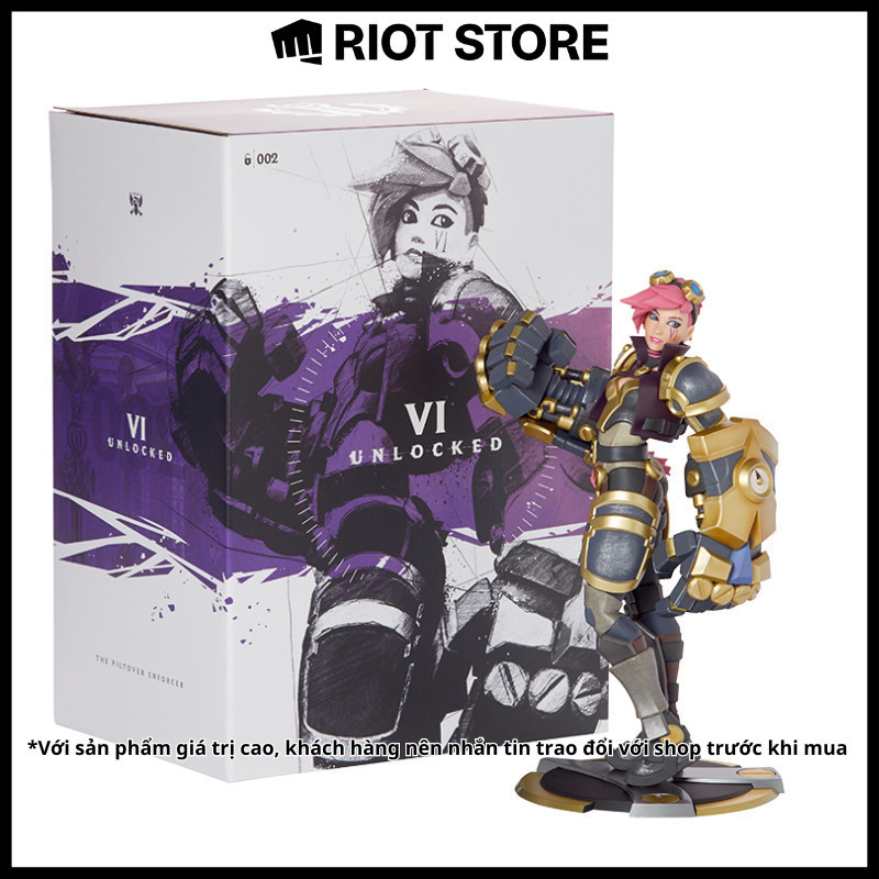 Mô hình LMHT Vi 25.4cm - VI UNLOCKED STATUE [Chính hãng Riot Games ...