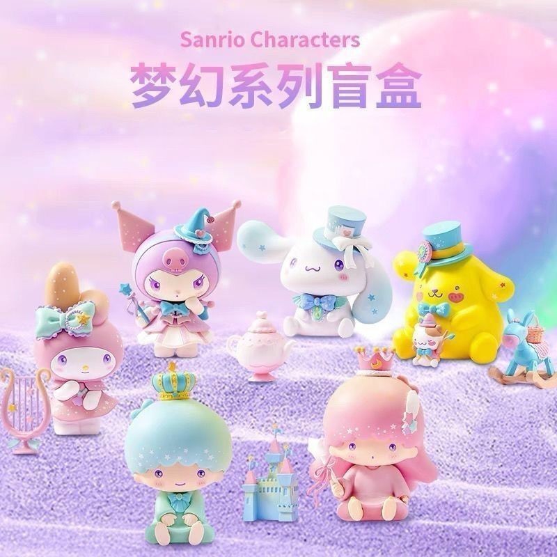 Sanrio Dream Series Hộp Mù Kuromi Cinnamoroll Giai Điệu Pochacco Búp Bê Để Bàn Bánh Đồ Trang Trí ...