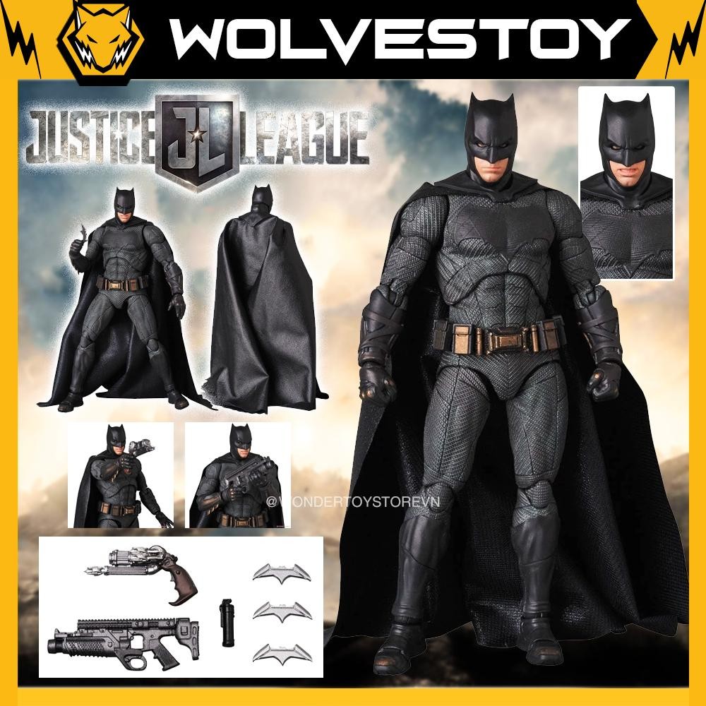 Mô hình Mafex 056 Batman Ben Affleck DC Justice League 1/12 Action ...