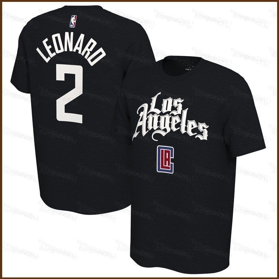 Nba Clippers Leonard George Jersey Fan Áo Thun Tay Ngắn Thể Thao Áo Cổ ...