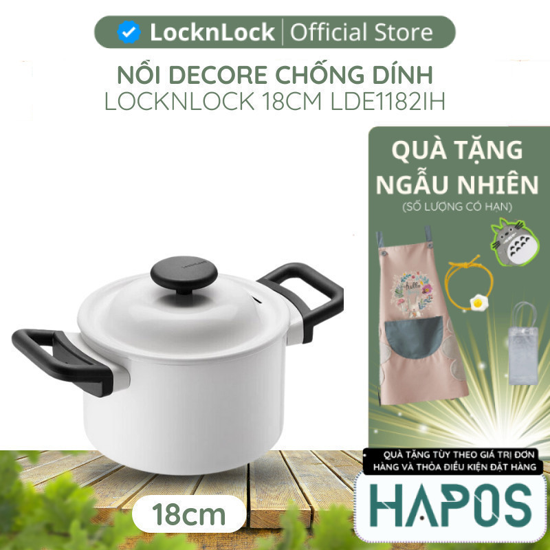 Nồi Decore 18CM - Màu Ivory - Chính hãng Lock&Lock LDE1182IH - HAPOS ...