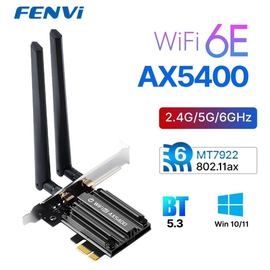 Card Wifi Fenvi WIFI 6 Fenvi Wi-Fi 6E Bluetooth PCIe Card 802.11ax mạng ...