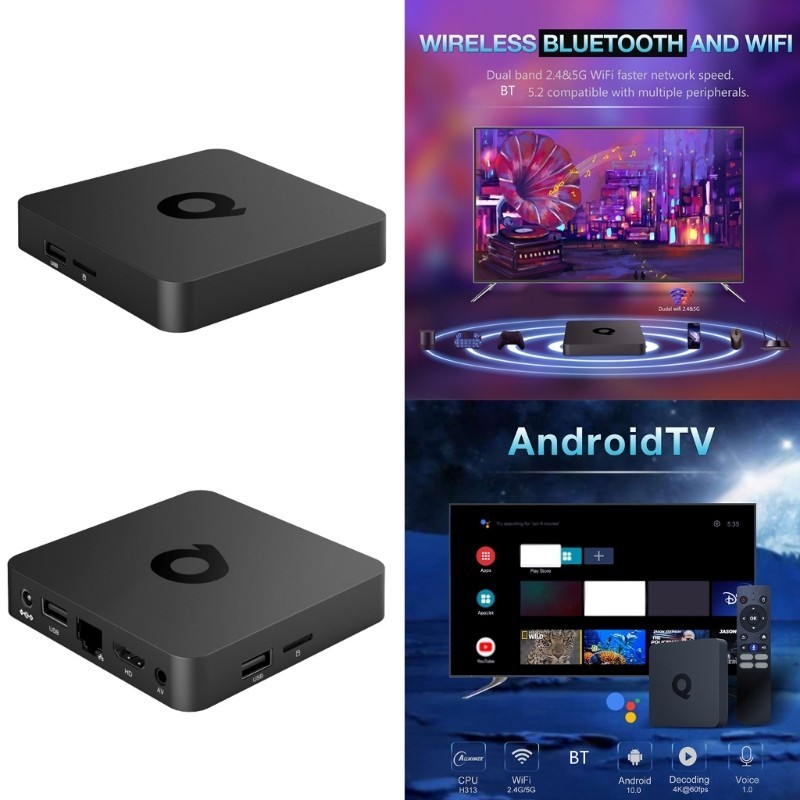 Li Smart TV Box Android 10 Allwinner H313 2GB 16GB Hỗ trợ Giọng nói kép ...