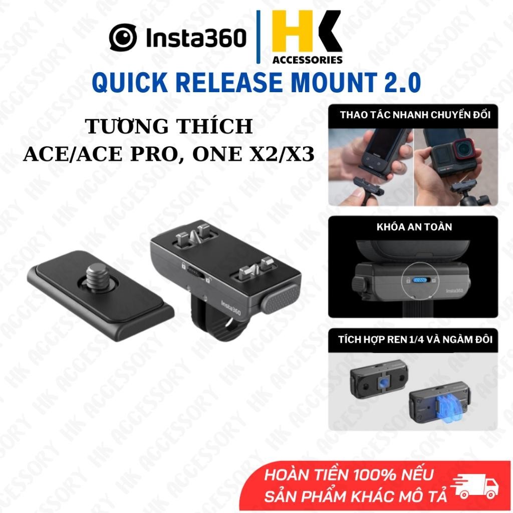 Insta360 Quick Release Mount 2.0-Bộ Thao Tác nhanh Insta360 One X2 X3 ...