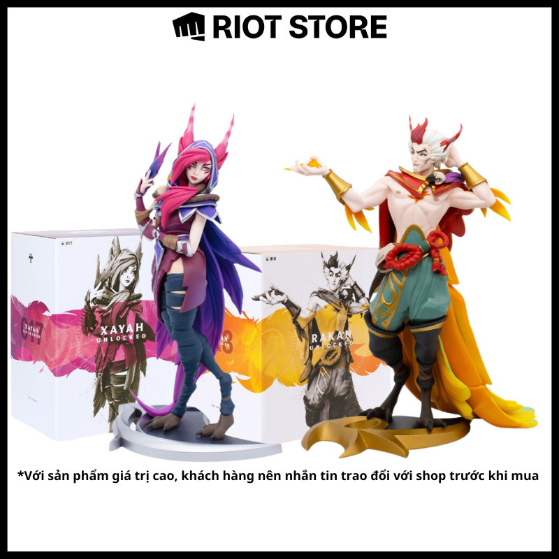 Mô hình LMHT Xayah & Rakan Unlocked Statue - Mô hình LMHT Liên Minh ...