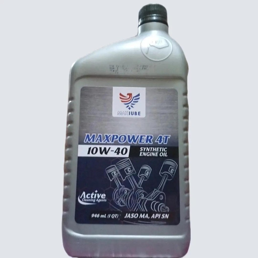 Nhớt Maxlube Power 10W40 - Dầu nhớt xe máy nhập khẩu Mỹ, chai 946ml ...