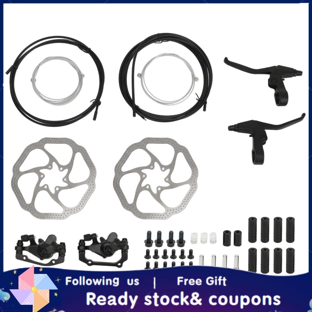 Bike Disc Brake Set Aluminum Alloy Front and Rear Caliper Levers Kit ...