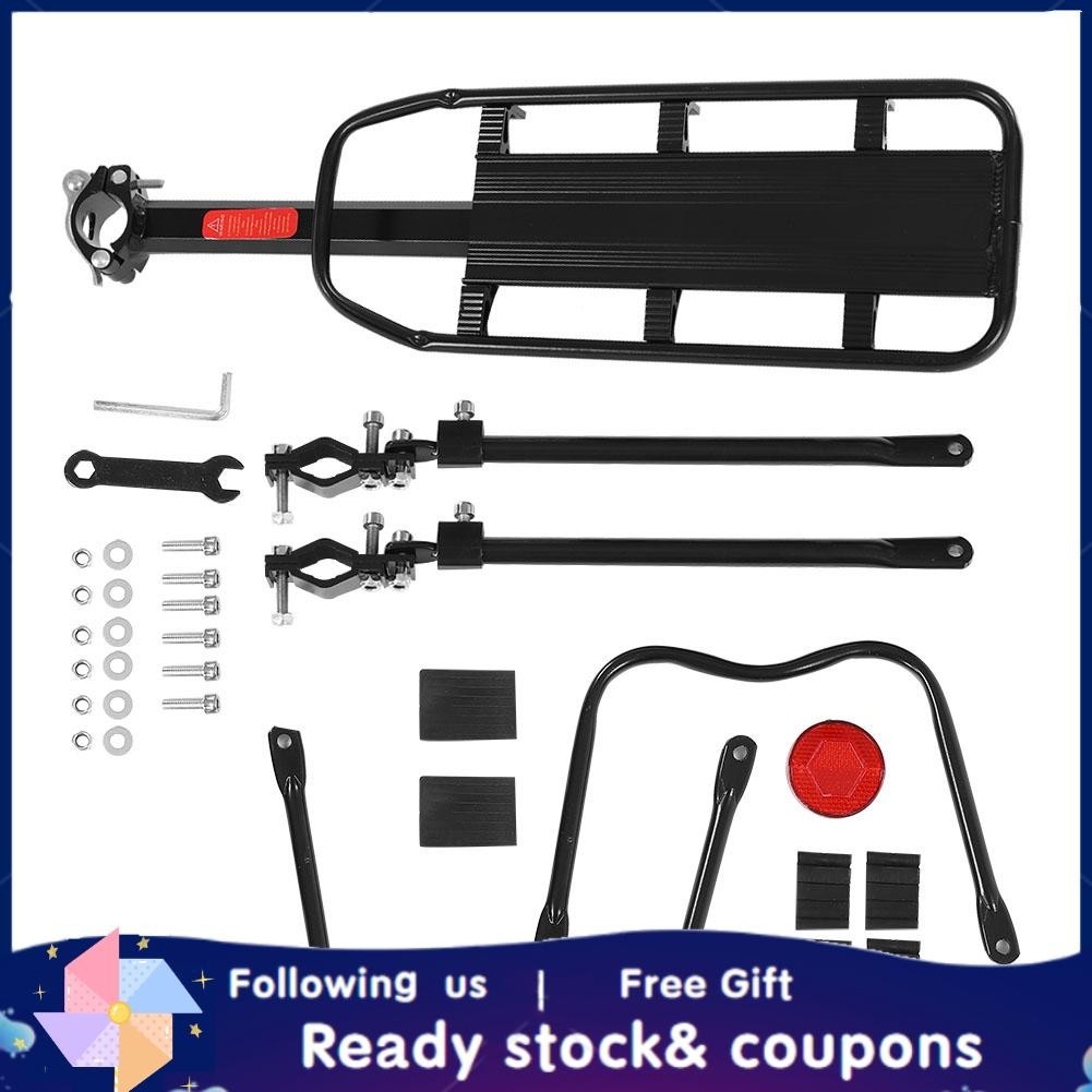 50KG Capacity Bike Rack Adjustable Seat Post Rear Aluminum Alloy Quick ...
