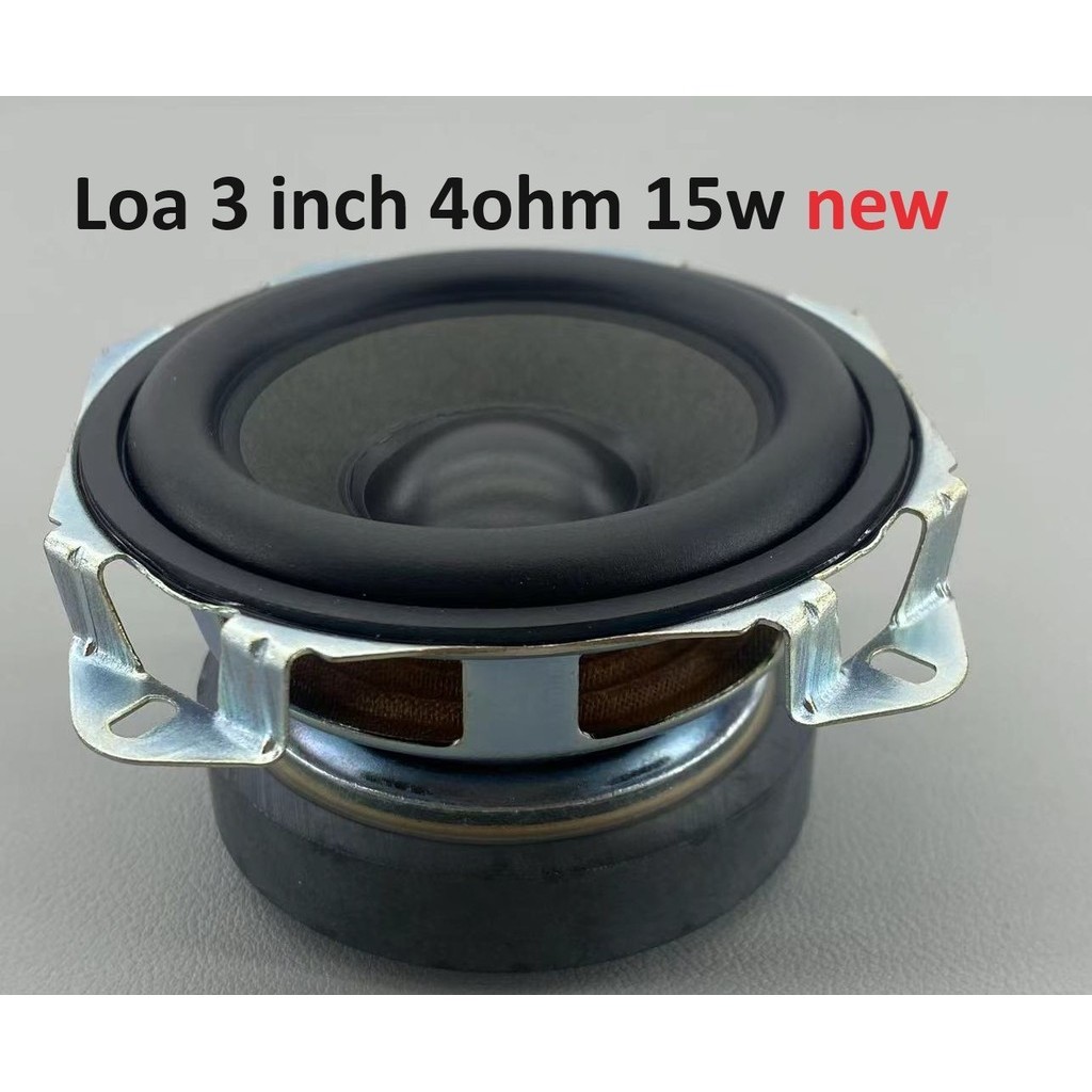 Củ loa trung trầm (Mid bass) 3inch 4Ohm 15W mới, chuẩn , diy loa bluetoothh, loa máy tính, loa ...