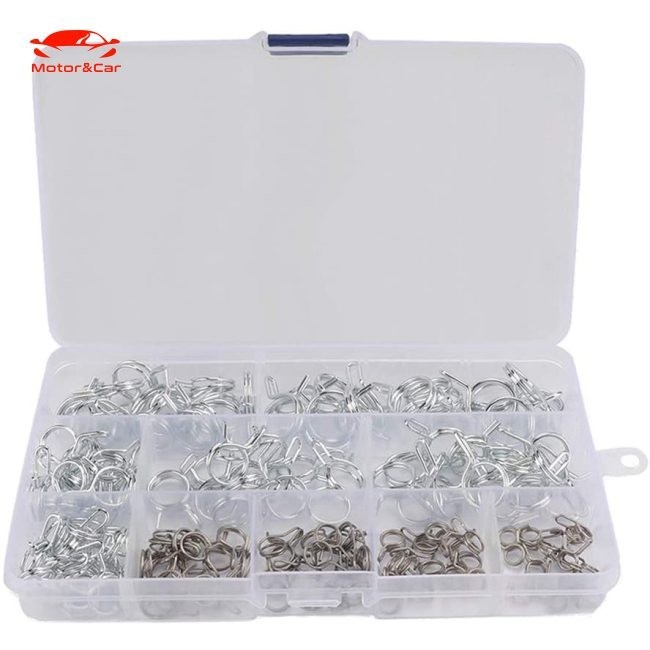 Jianting 150 Cái / hộp Ống Thép Carbon Ống Nước Ống Khí Lò Xo Kẹp Kẹp ...