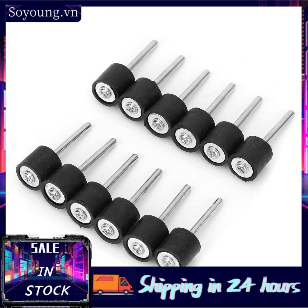Soyoung 12Pcs/set Polishing Sanding Rubber Mandrel Standing Sleeve For ...