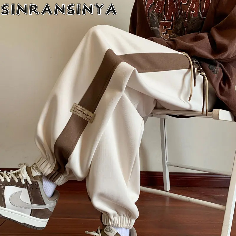 Sinransinya Quần legging nam mới, thời trang cao cấp đường phố cổ điển ...