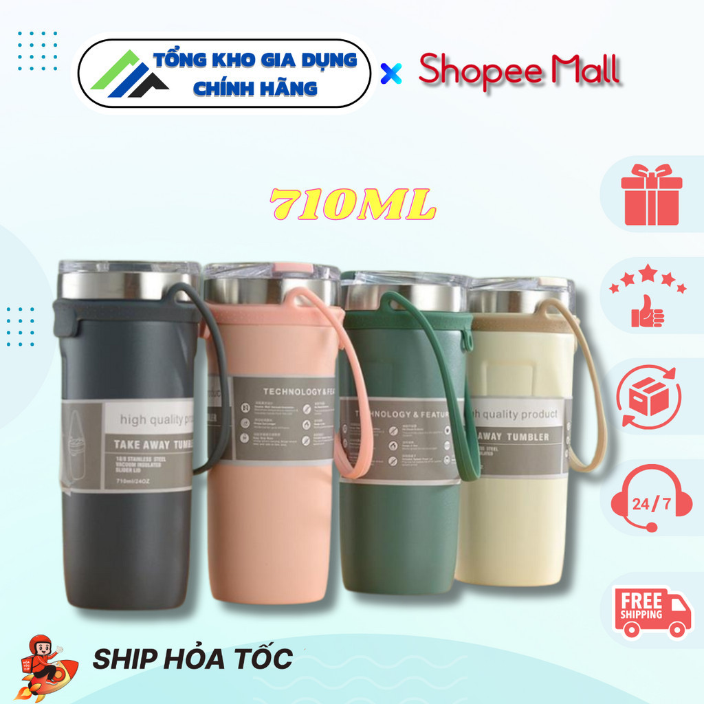 Ly Giữ Nhiệt Inox 304 Chính Hãng Tumi Cao Cấp Giữ Nhiệt 8-10 Tiếng 710ml Có Quai Xách Tiện Dụng ...