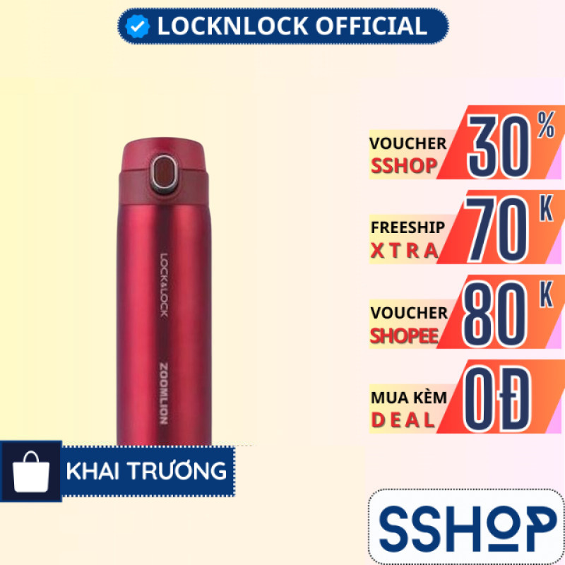 Bình giữ nhiệt LocknLock AMBER dung tích 550ml Chính hãng - Màu đỏ ...
