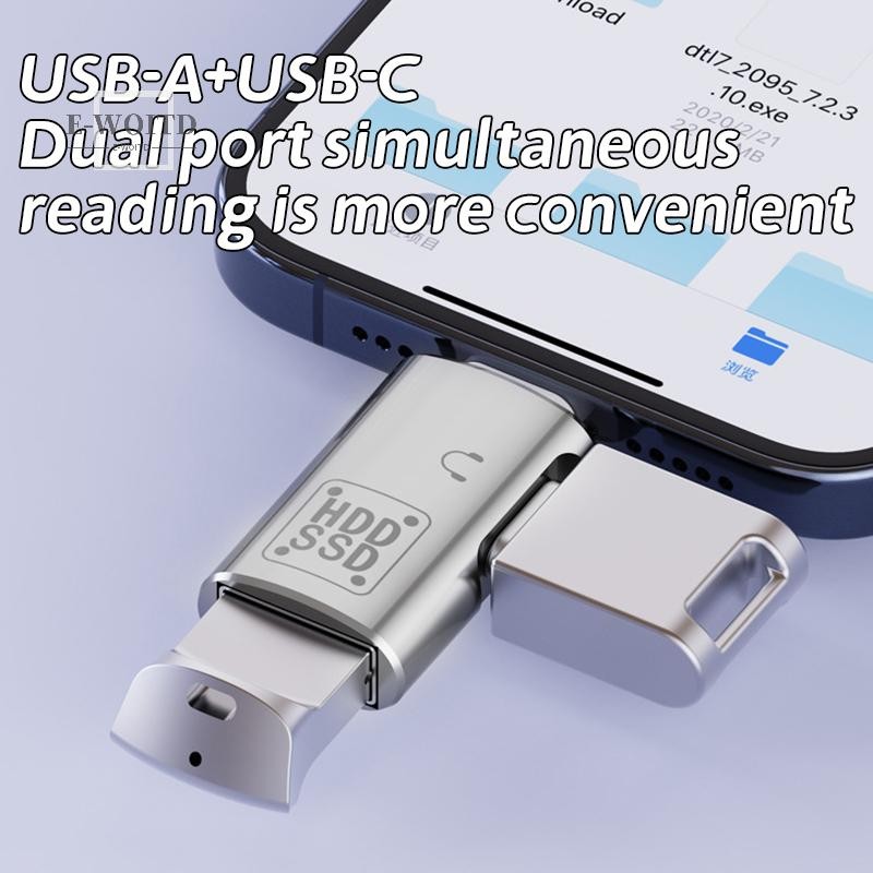 Bộ chuyển đổi E-WOITD OTG Type C sang USB 3.1 U Đầu đọc đĩa Bộ chuyển đổi tai nghe âm thanh USB ...