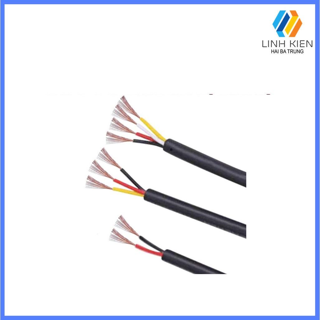 [Có sẵn] Dây Điện 4 Lõi RVV 0.3mm (1 Mét) | Shopee Việt Nam