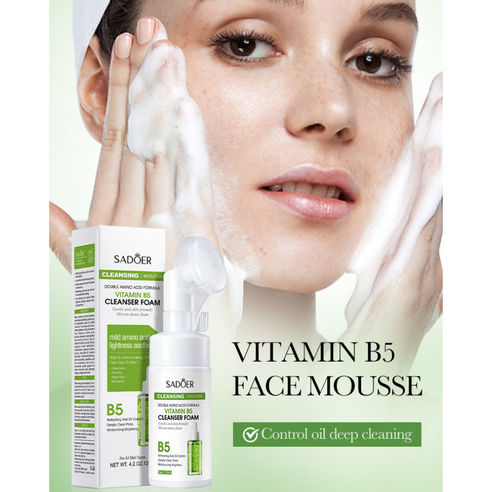 Sữa rửa mặt SADOER Vitamin B5 Amino Acid Clean Foam 120ml | Shopee Việt Nam