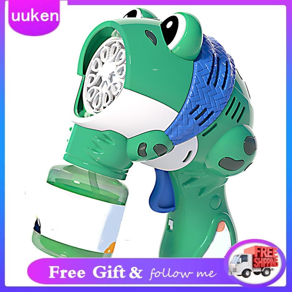 Uukendh Electric Bubble Toy Funny Anti Wear Battery Powered Kids Blower ...