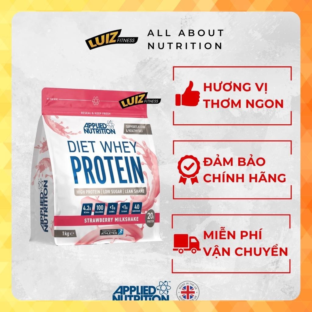 Sữa bổ sung đạm, hỗ trợ quản lý cân nặng Applied Nutrition – Diet Whey Protein (1kg – 40 serving ...