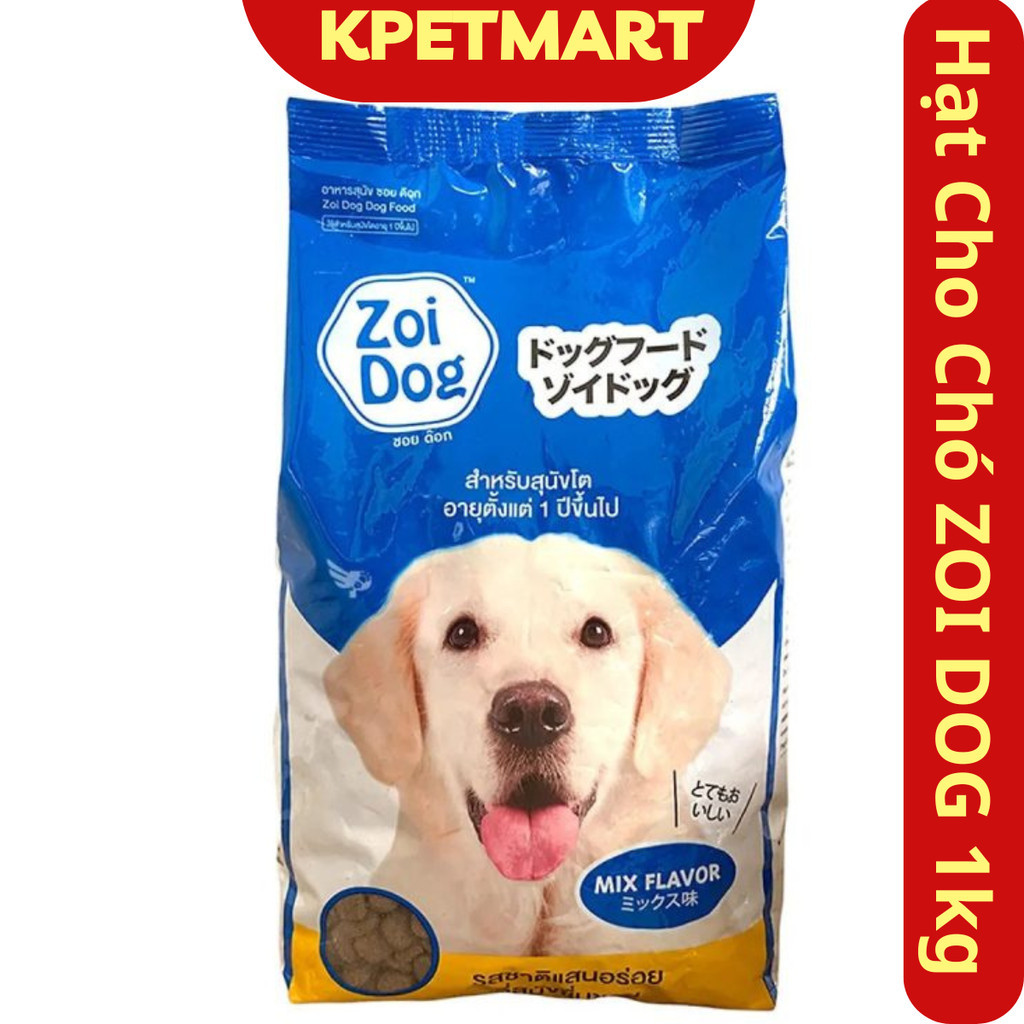 Thức Ăn Hạt Cho Chó ZOI DOG Túi 1kg - Thức Ăn Cho Chó Trưởng Thành ...
