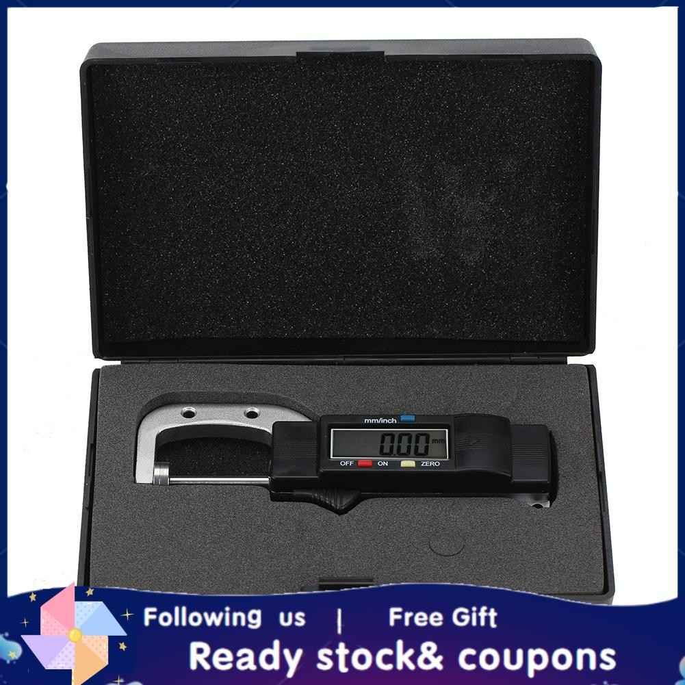 Digital Thickness Gauge 0-25mm Meter Micrometer | Shopee Việt Nam