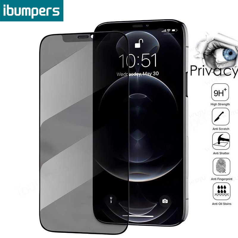 ibumpers Kính Cường Lực iPhone Chống Nhìn Trộm Cho iP 7/8/Plus/X/XR/11 ...