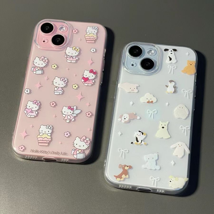 Hello Kitty Động Vật Nhỏ Thích Hợp Cho iPhone14 / 15pro Apple 13 Vỏ ...