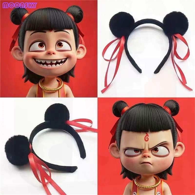 Nezha 2 Anime Hair Hoops Nezha Móc khóa 2025 Băng đô thời trang Đạo cụ ...