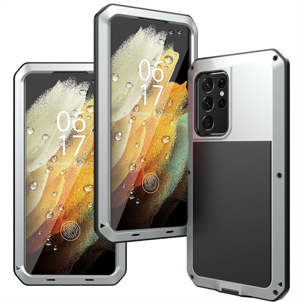 Luxury Heavy Duty Metal Aluminum Bumper Shockproof Armor Case For ...