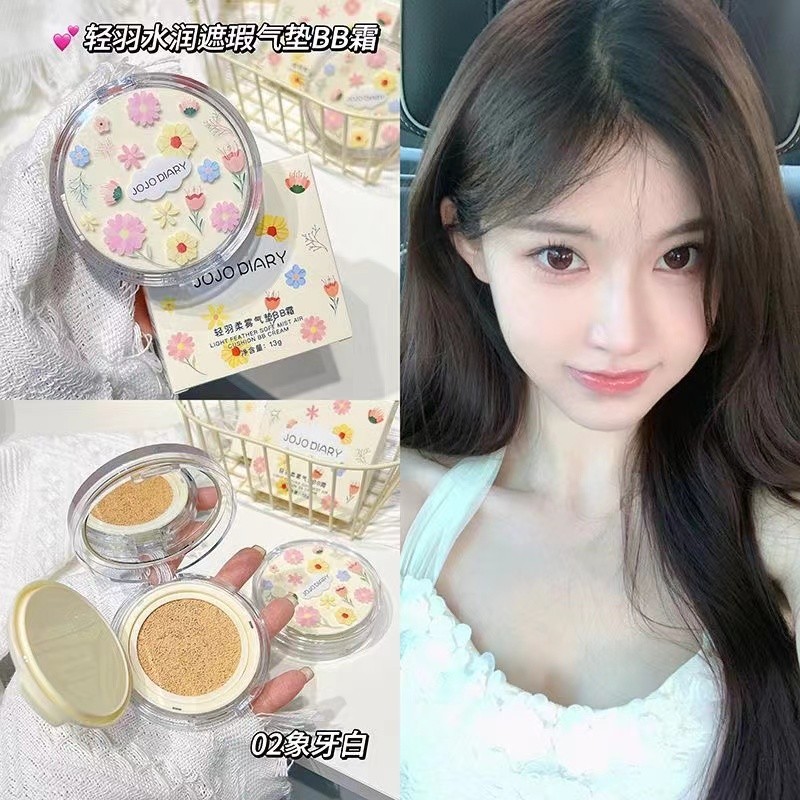 JOJO DIARY Air Cushion Foundation BB CC Cream Matte Poreless Che Khuyết ...