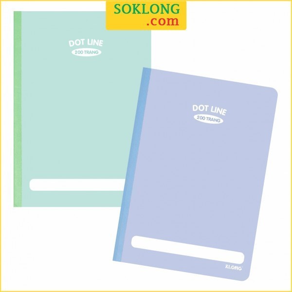 Vở kẻ ngang chấm dot line 200 trang KLONG MS 872 Vở B5 may dán gáy ...