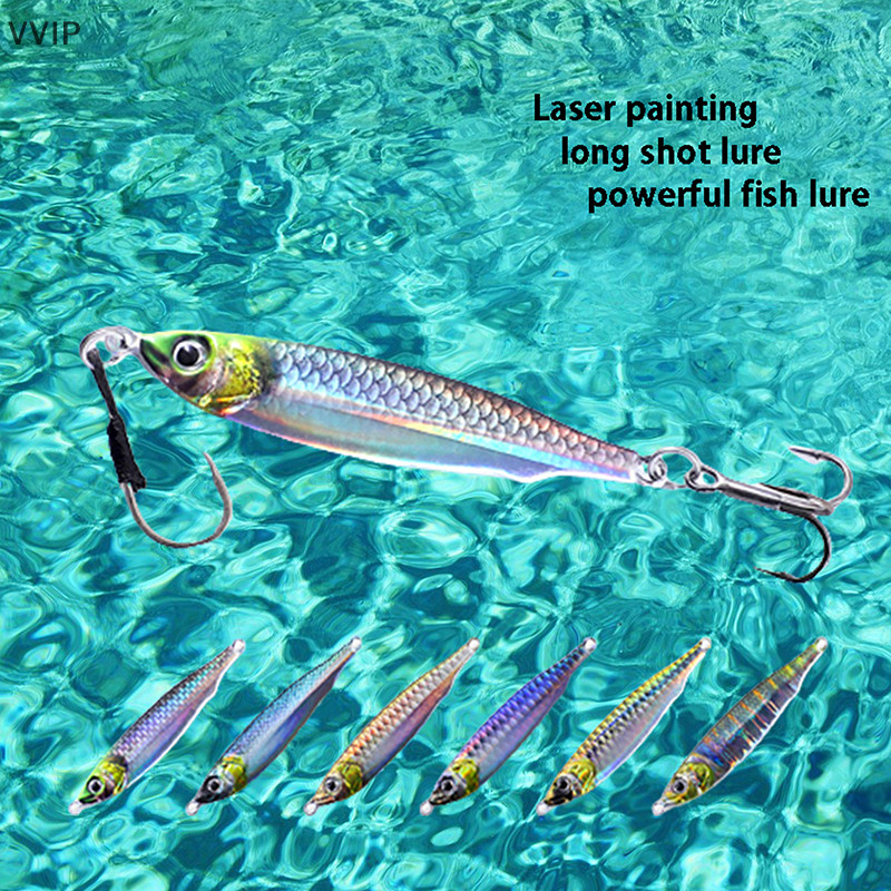 Vvvn 10g-80g Chậm Jig Kim Loại Jigging Dụ 3D In Màu Mồi Nhân Tạo Mồi ...