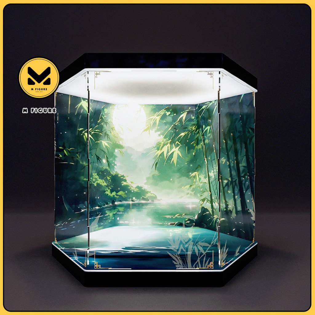 HỘP TRƯNG BÀY MÔ HÌNH CHINESE BAMBOO STYLE (M Figure) MICA BOX | Shopee ...