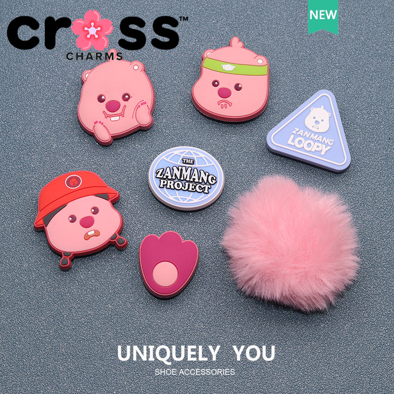 Charm Crocs Jibbitz Giày Quyến Rũ – Phụ Kiện Hoạt Hình Hồng Little ...