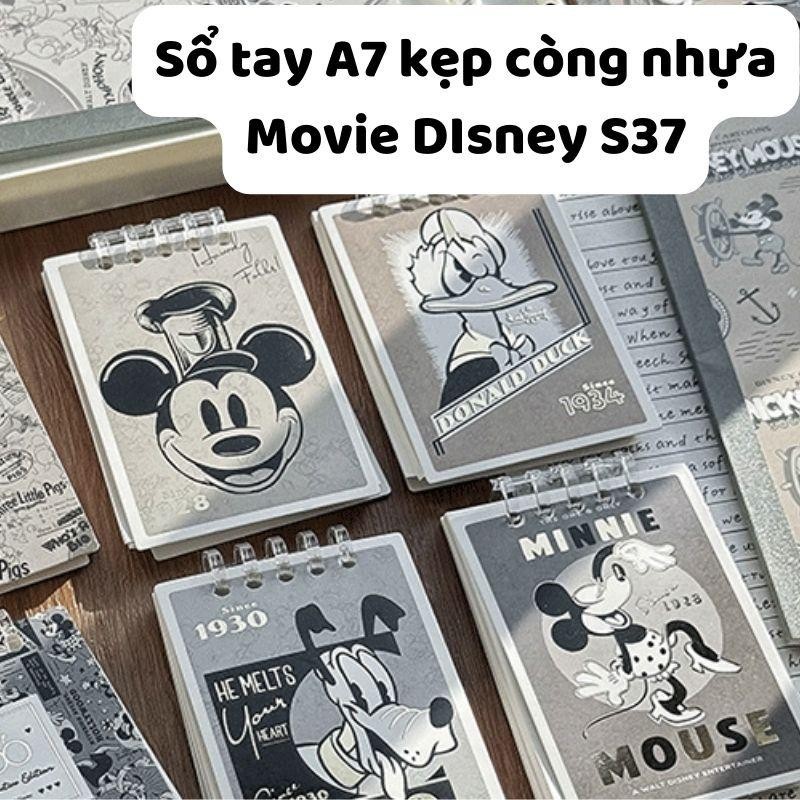 Sổ còng mini kẻ ngang hình Mickey và những người bạn S37 Sổ tay A7 kẹp ...