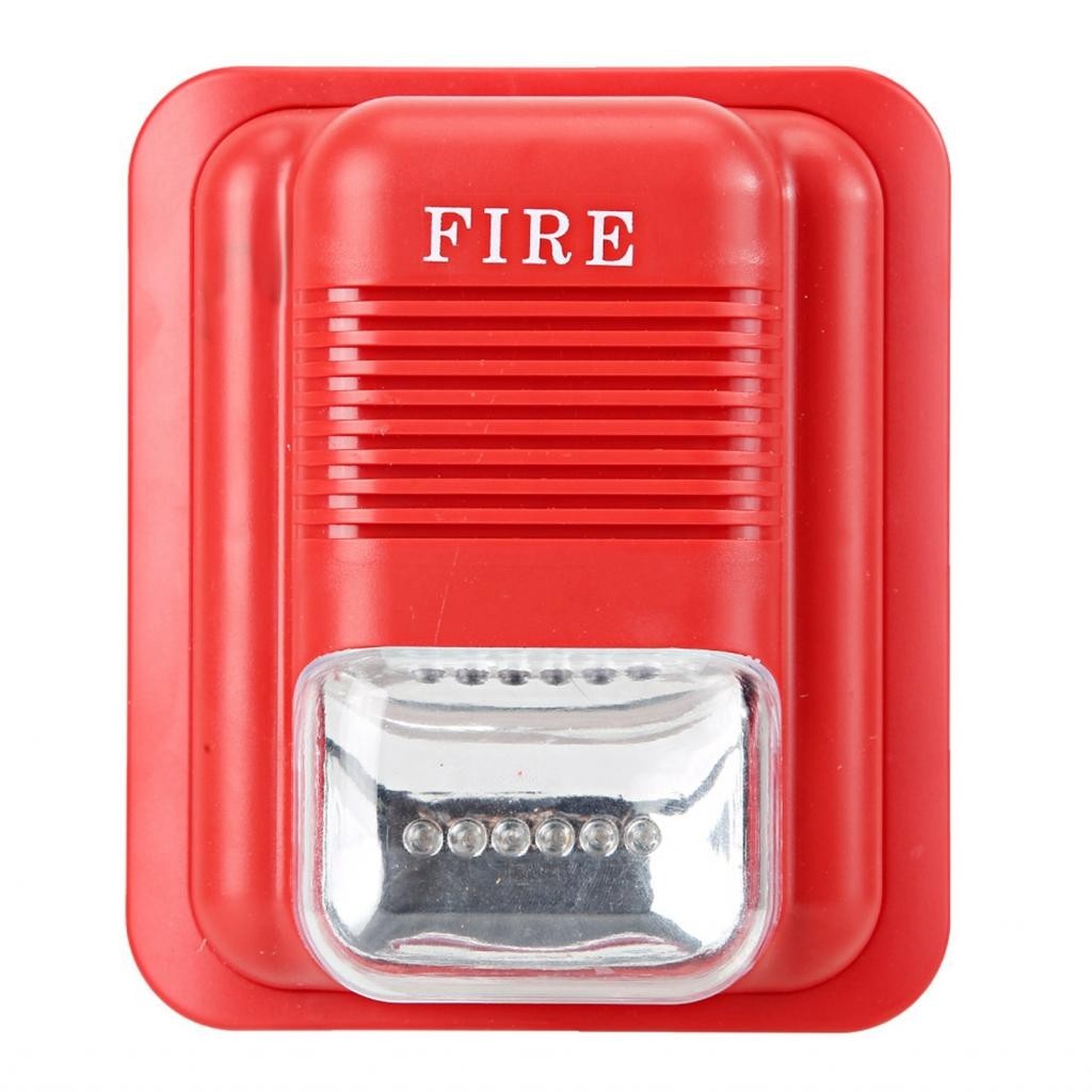 HEEPDD Warning Strobe Siren System DC12V/24V Fire Alarm Sound And Light ...