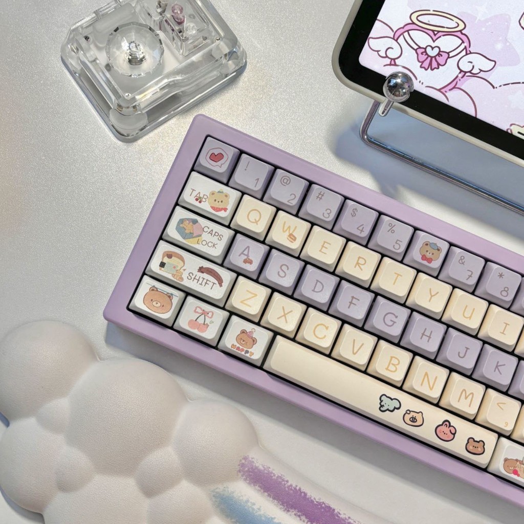 Bán Bear Keycap Chất liệu pbt nguyên bản thăng hoa Thích hợp cho bàn ...