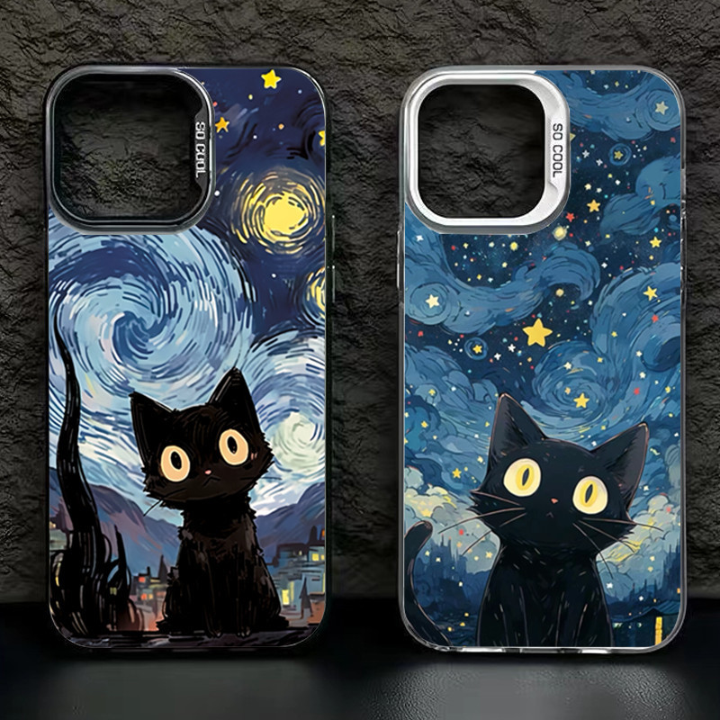 Dành Cho Xiaomi Mi 11 Lite 5G NE 14 13T 13 12T Pro Poco X6 M6 Pro 4G X5 F5 Bầu Trời Đầy Sao Mèo ...