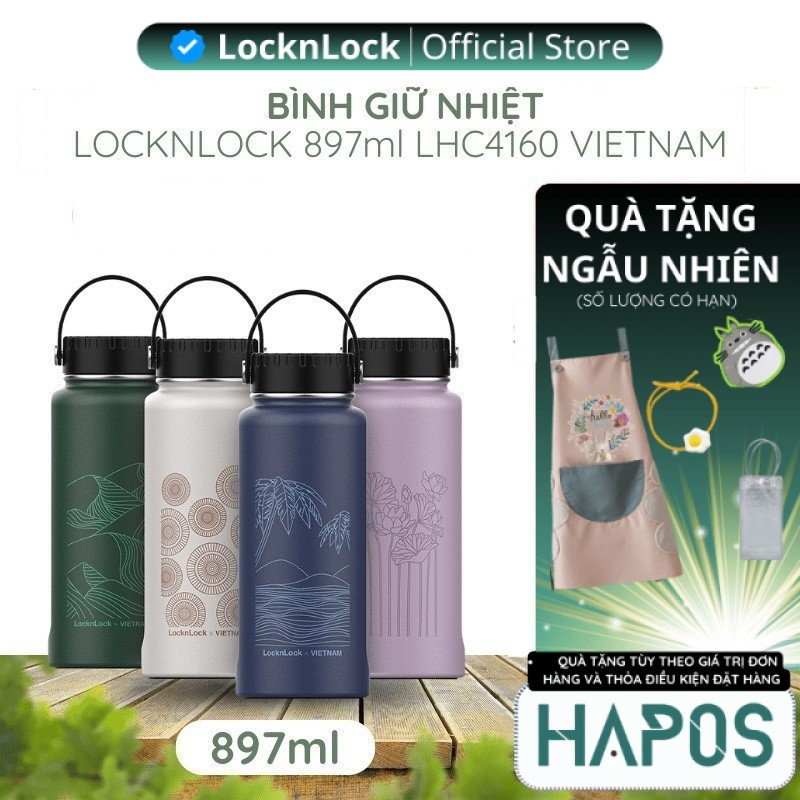 Bình giữ nhiệt 897ml Vietnam Edition LocknLock Chính hãng LHC4160 giữ ...