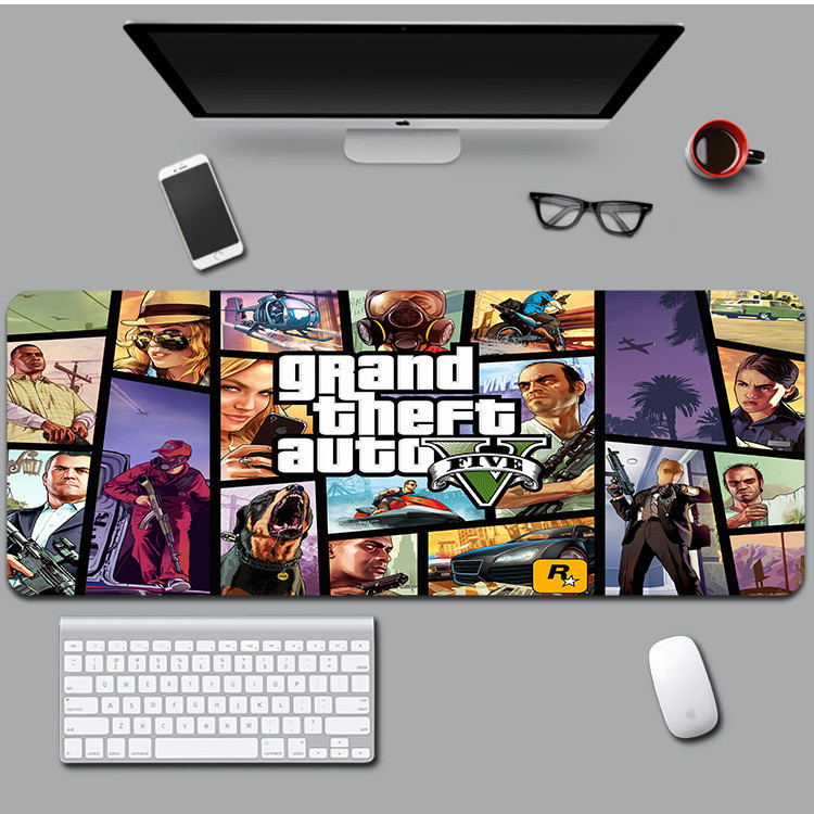 In stock#GTA5Grand Theft Auto Gaming Mouse Mat Large Thickened Overlock ...